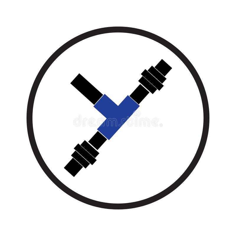 Plastic pipe icon stock vector. Illustration of plastic - 264880318