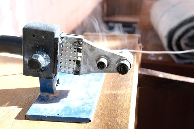 Plastic Pipe Welding Machines, Polypropylene Pipe Soldering Iron Stock ...