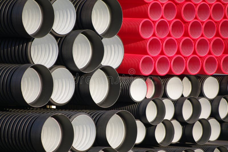 Plastic pipes stock image. Image of edge, abstract, pipeline - 22829229