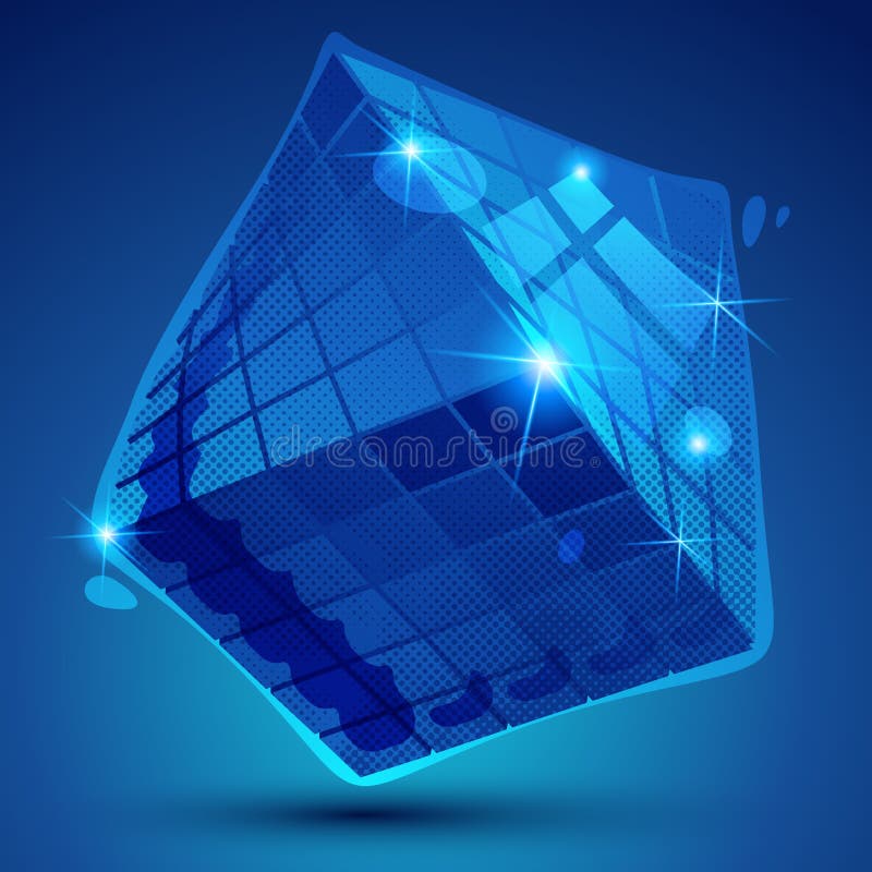 Plastic Pixel Dimensional Object, Synthetic Stock Vector - Illustration ...