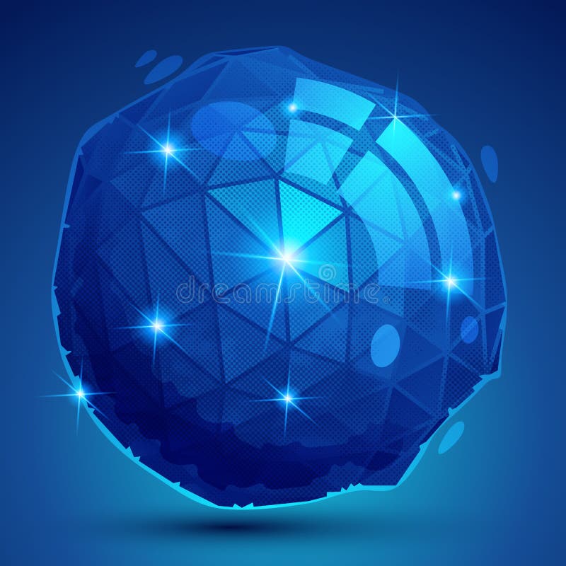 Plastic Pixel Dimensional Object, Synthetic Dotted Geometric Iso Stock ...