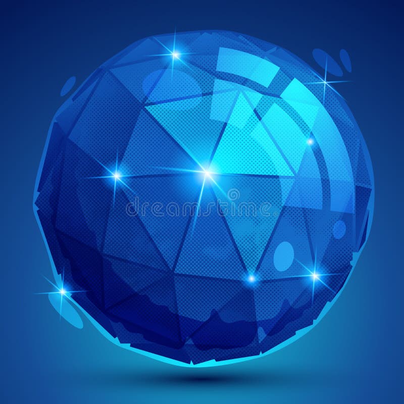 Plastic Pixilated 3d Complicated Spherical Object Stock Vector ...