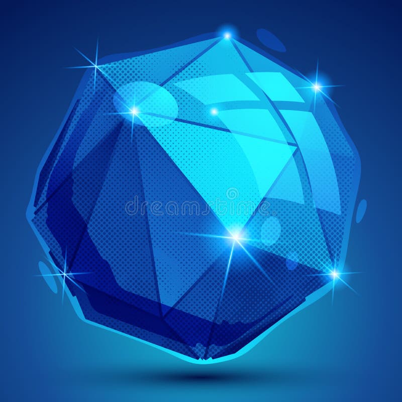 Plastic Pixilated Dimensional Complicated Object, Synthetic Dotted ...