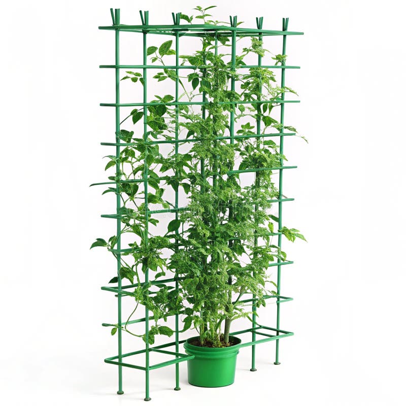 Plastic Plant Support Trellis Stock Illustration - Illustration of ...
