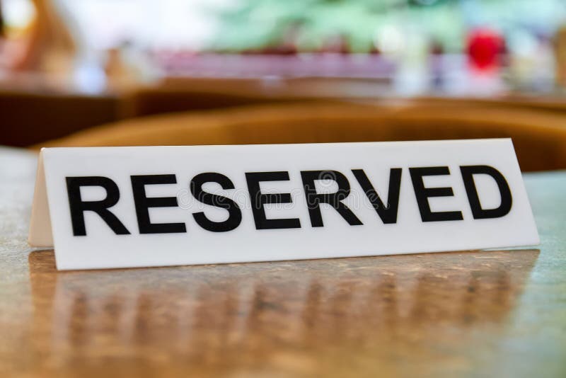 Reserved Restaurant Table stock photo. Image of elegance - 22963862