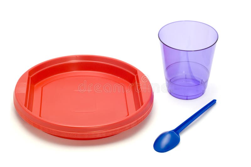 Plastic plate and cup stock image. Image of plate, picnic - 4059127