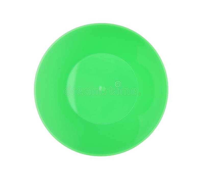 Plastic Plate Isolated on White Stock Photo - Image of meal, crockery ...