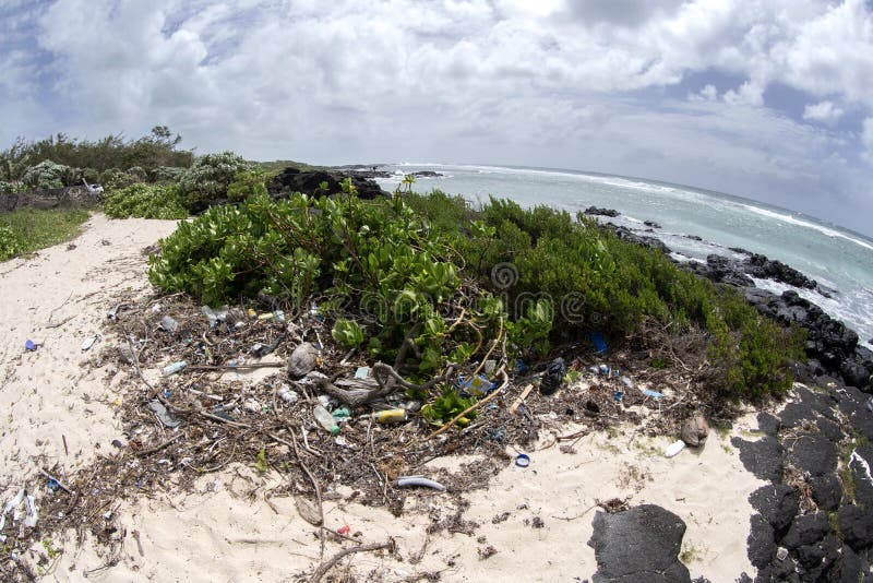 Plastic, Pollution, Mauritius, Indian Ocean Stock Photo - Image of ...