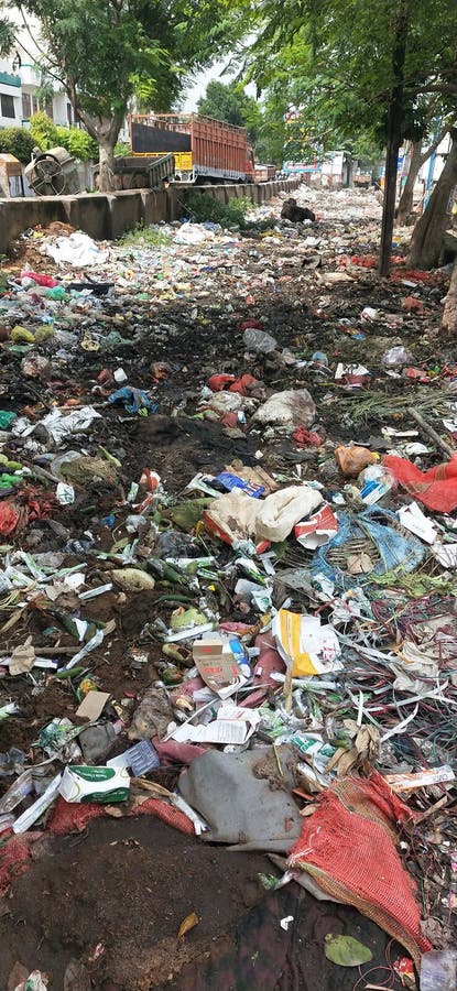 Pollution, Dumping of Garbage Stock Image - Image of bottle, disaster ...