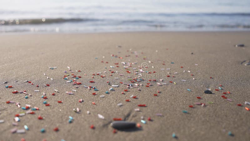 Beach Pollution Small Plastic Particles ,the Problem of Water Pollution ...