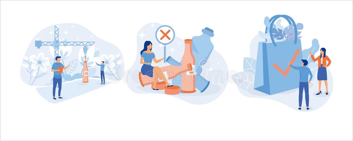 Plastic Pollution Characters Stock Illustrations – 588 Plastic ...