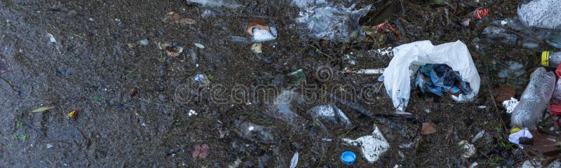 Plastic Pollution in Nature. Ecology Contamination Editorial Image ...