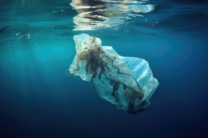 Plastic Pollution in the Ocean Environmental Problem Garbage Floating ...