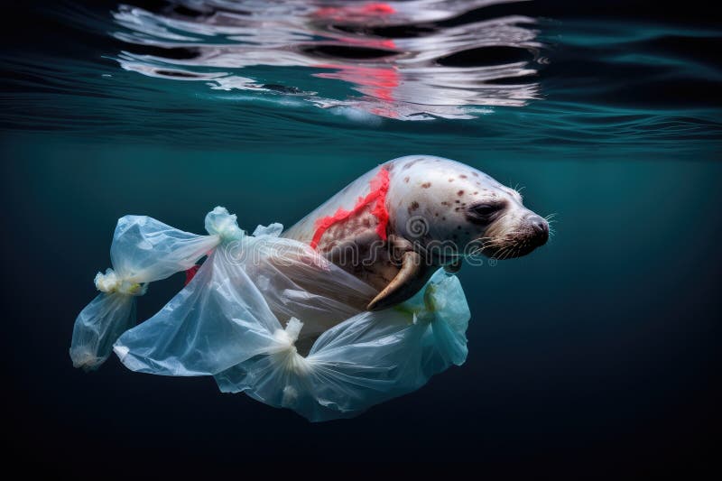 Plastic Pollution in the Ocean Environmental Problem Garbage Floating ...