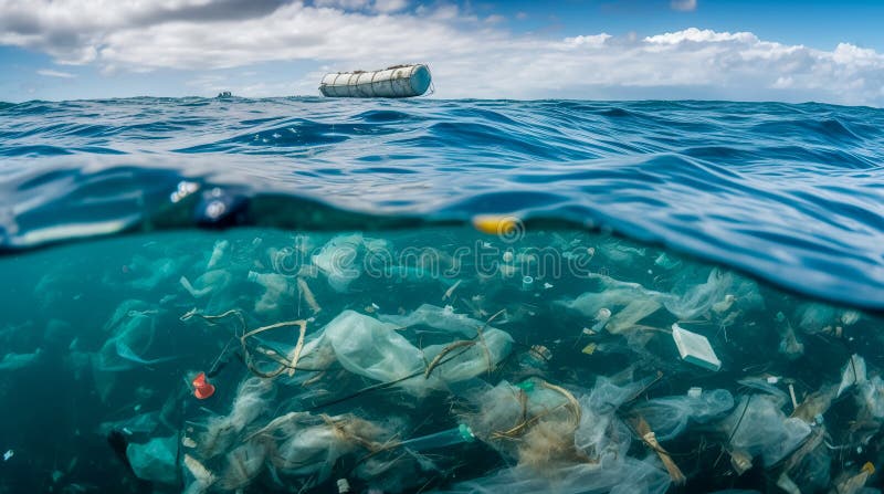 Plastic Pollution. Problem Plastic Bottles and Microplastics. Marine ...