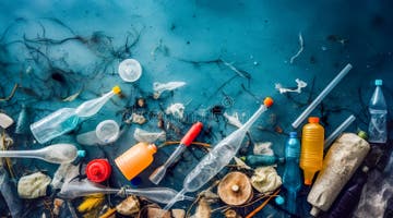 Plastic Pollution. Problem Plastic Bottles and Microplastics. Marine ...