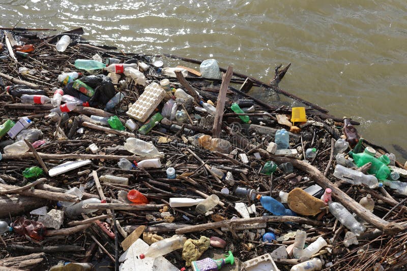 Plastic Pollution of the River in Urban Area of the City Editorial ...
