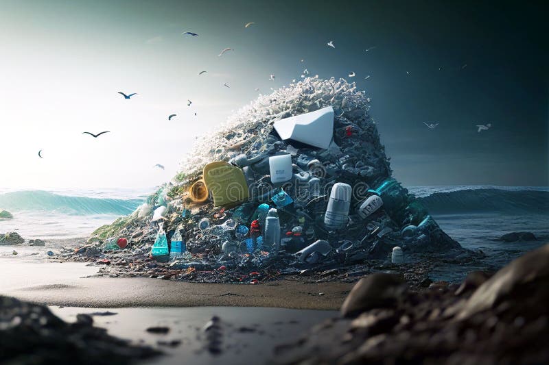 Plastic Pollution at Sea. Environmental Protection. Pollution at the ...