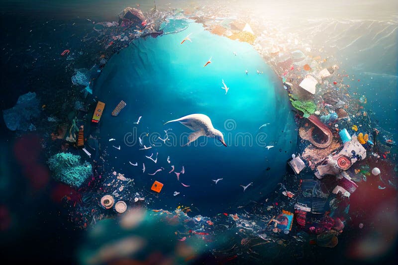 Plastic Pollution at Sea. Environmental Protection. Pollution at the ...
