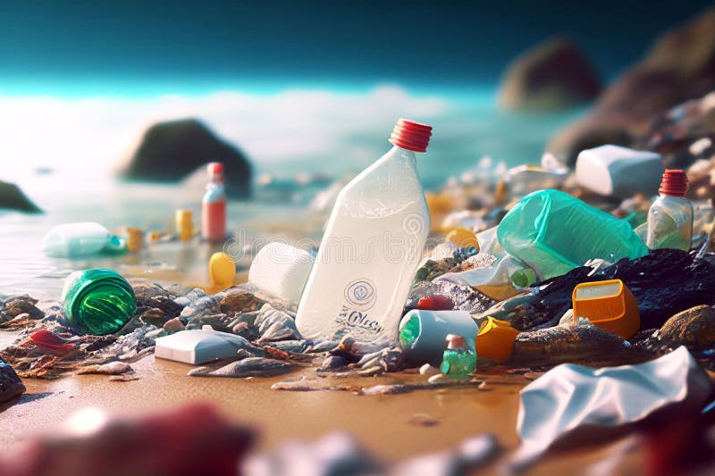 Plastic Pollution at Sea. Environmental Protection. Pollution at the ...