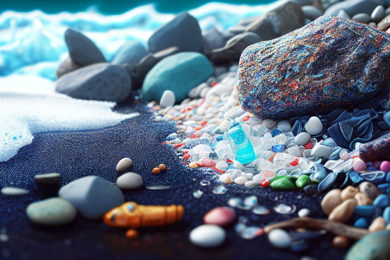 Plastic Pollution at Sea. Environmental Protection. Pollution at the ...