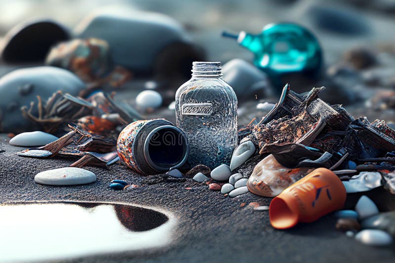 Plastic Pollution at Sea. Environmental Protection. Pollution at the ...