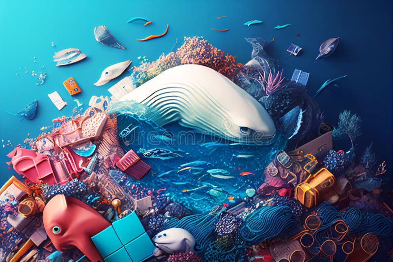 Plastic Pollution at Sea. Environmental Protection. Pollution at the ...