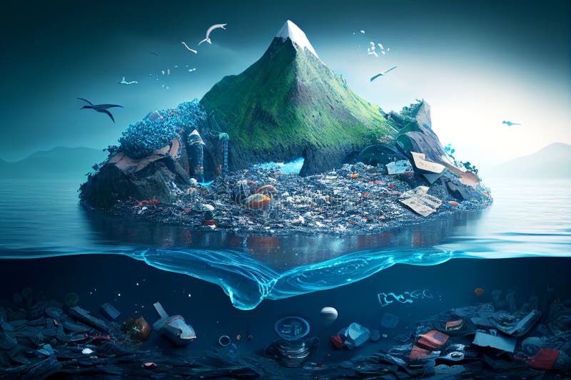 Plastic Pollution at Sea. Environmental Protection. Pollution at the ...