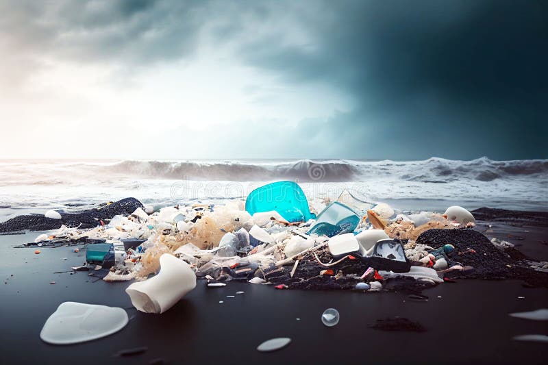 Plastic Pollution at Sea. Environmental Protection. Pollution at the ...