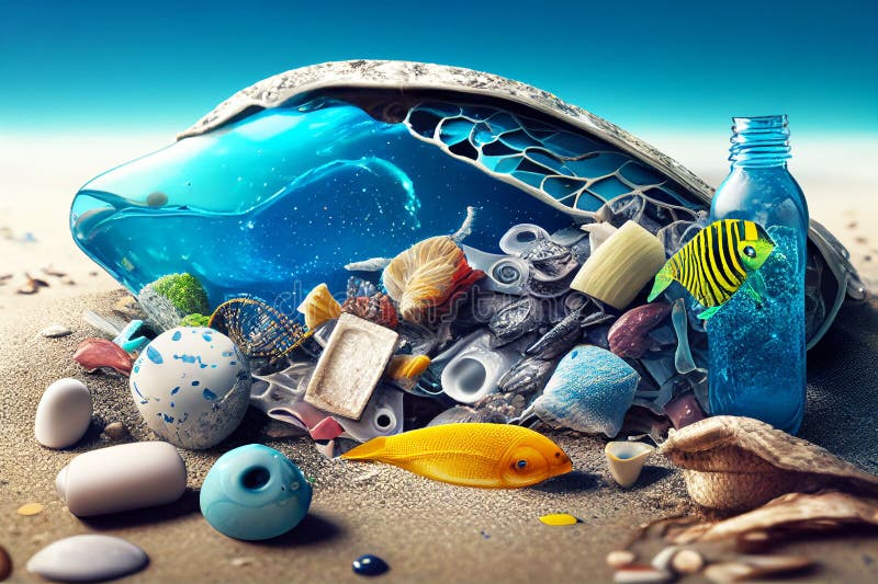 Plastic Pollution at Sea. Environmental Protection. Pollution at the ...