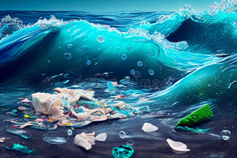 Plastic Pollution at Sea. Environmental Protection. Pollution at the ...