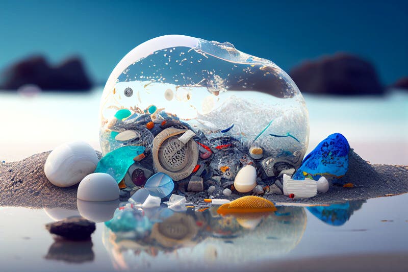 Plastic Pollution at Sea. Environmental Protection. Pollution at the ...