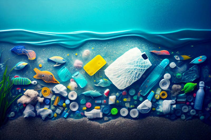Plastic Pollution at Sea. Environmental Protection. Pollution at the ...