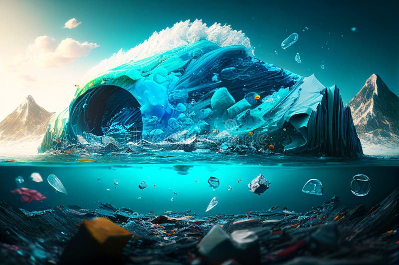 Plastic Pollution at Sea. Environmental Protection. Pollution at the ...