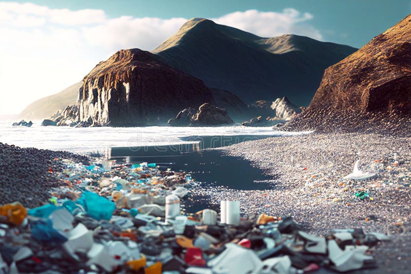 Plastic Pollution at Sea. Environmental Protection. Pollution at the ...