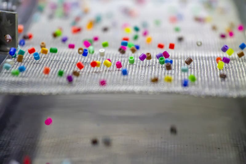 Plastic Polymer Beads Colorful of Industry Factory Stock Image - Image ...