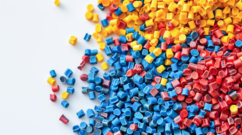 Plastic Polymer Color Pigment Granules Industrial Stock Illustration ...
