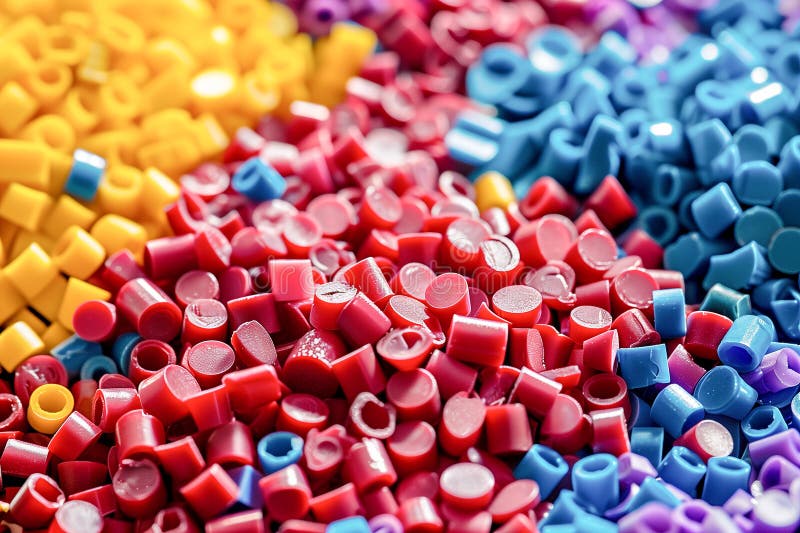 Plastic Polymer Color Pigment Granules Industrial Stock Illustration ...