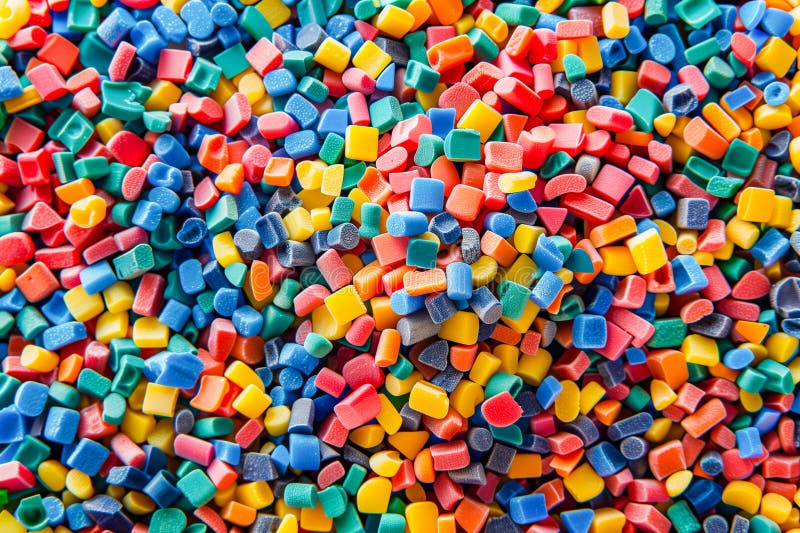 Plastic Polymer Color Pigment Granules Industrial Stock Image - Image ...