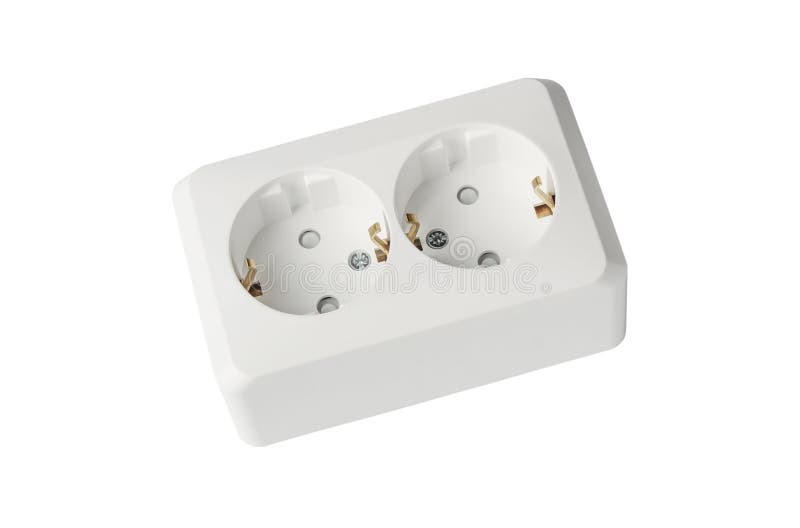Plastic power outlet stock image. Image of europe, current - 115350945