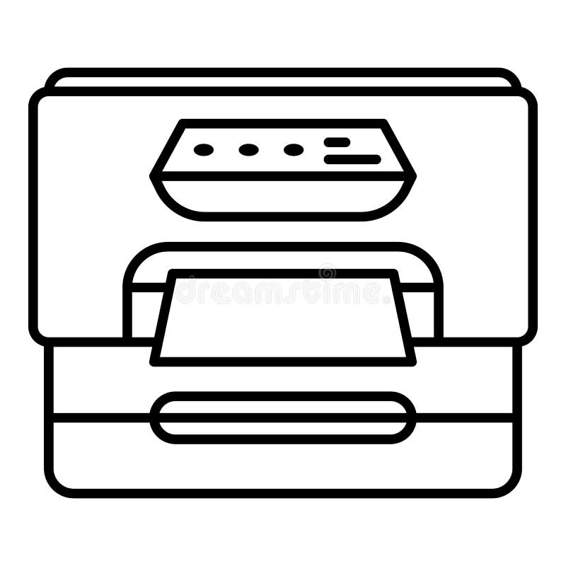 Plastic Printer Icon, Outline Style Stock Vector - Illustration of ...