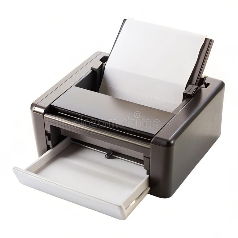 Plastic Printer Paper Holder with Easy Slide Access Stock Illustration ...