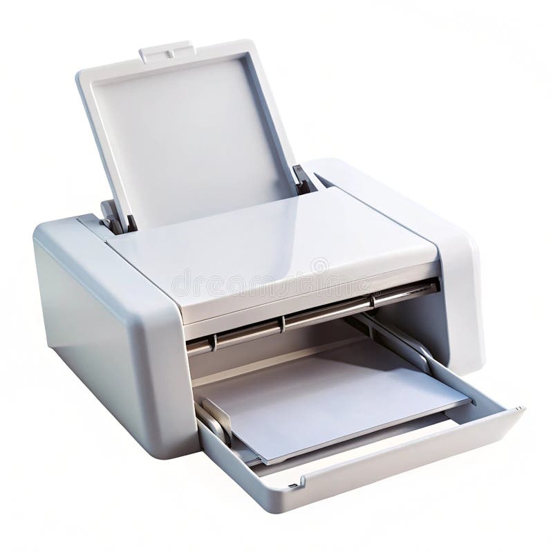 Plastic Printer Paper Holder with Easy Slide Access Stock Illustration ...