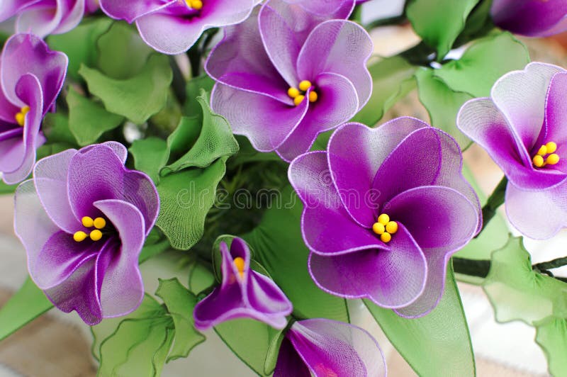 Plastic Purple flowers stock photo. Image of bouquet - 45803614
