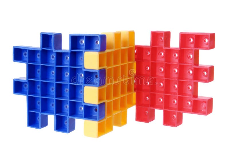 Plastic Puzzle Pieces stock photo. Image of game, still - 24551866