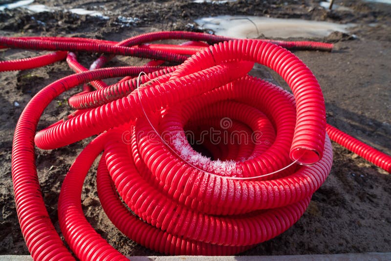 Plastic pvc pipes stock image. Image of pipeline, technology - 181271893
