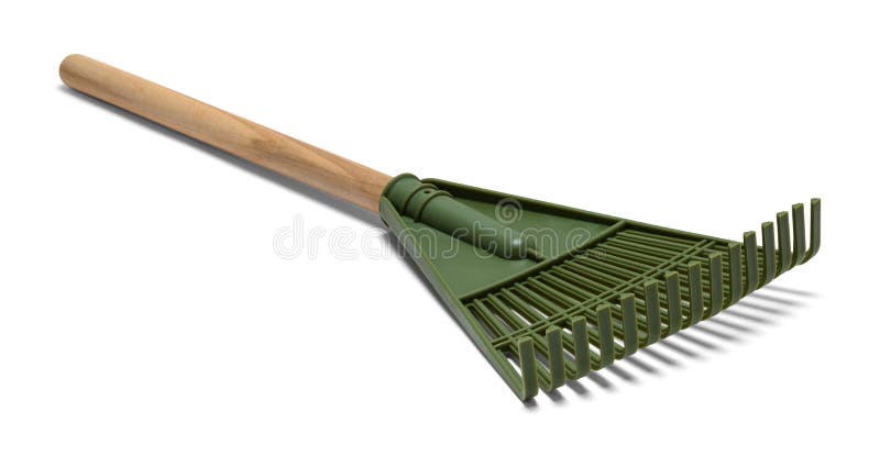 Plastic Rake stock image. Image of green, wood, hand - 218097575