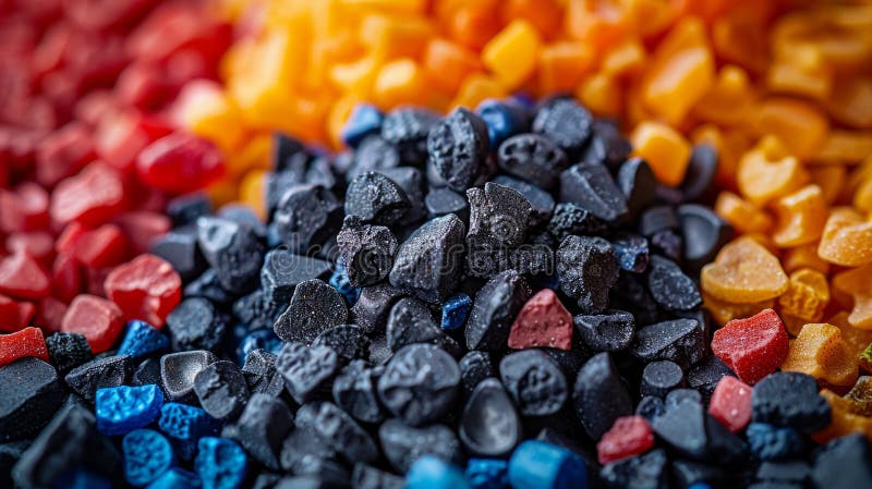 Plastic Raw Material PVC Resin. Stock Image - Image of factory ...