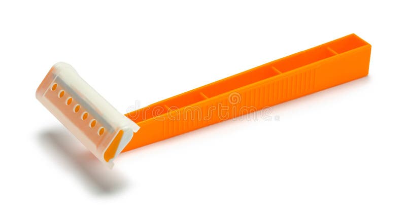 Plastic Razor stock photo. Image of disposable, orange - 289087232