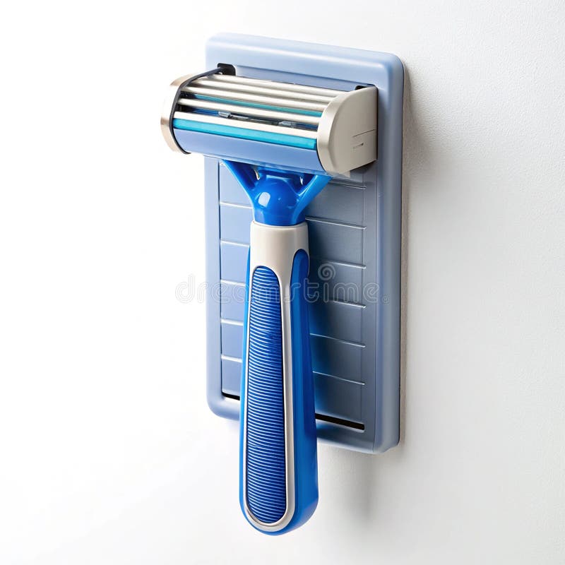 Plastic Razor Holder with Wall-mounting Capability Stock Illustration ...